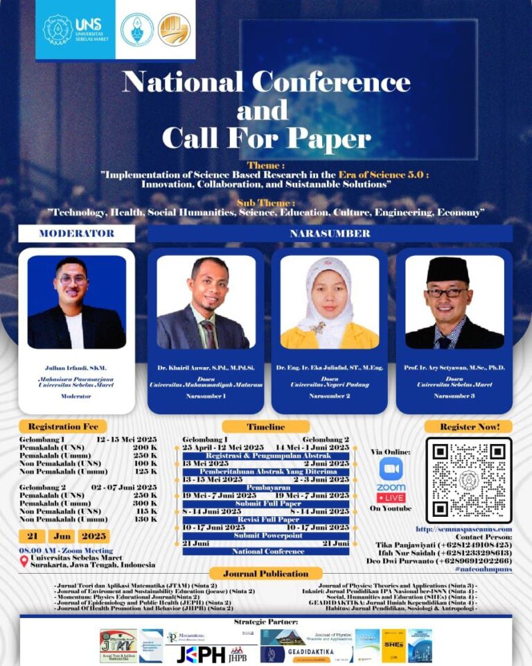 Call For Paper – Seminar Nasional